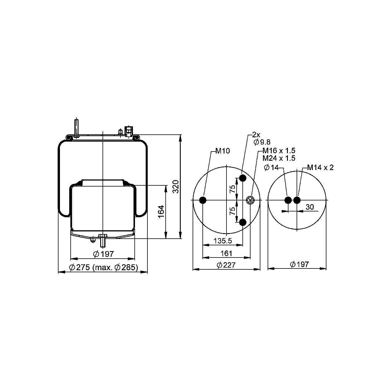 winkler Shop - Luftfeder, Rollbalg, komplett