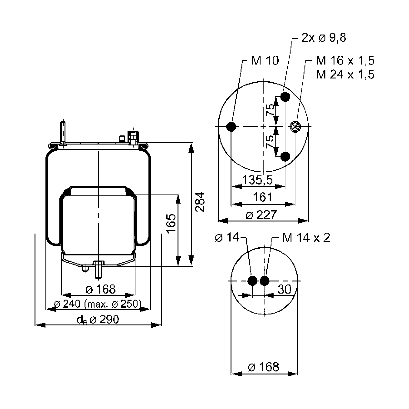 winkler Shop - Luftfeder, Rollbalg, komplett