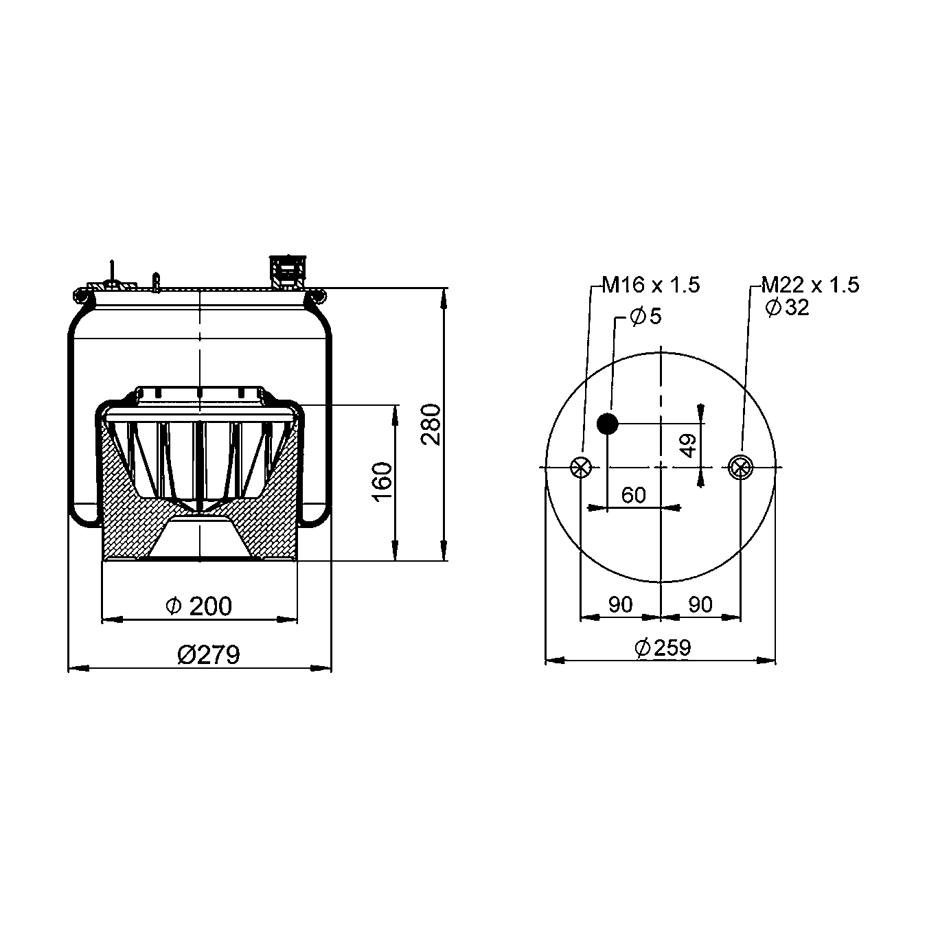 winkler Shop - Luftfeder, Rollbalg, komplett