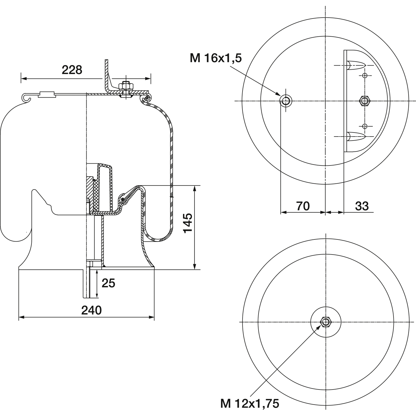 winkler Shop - Luftfeder, Rollbalg, komplett