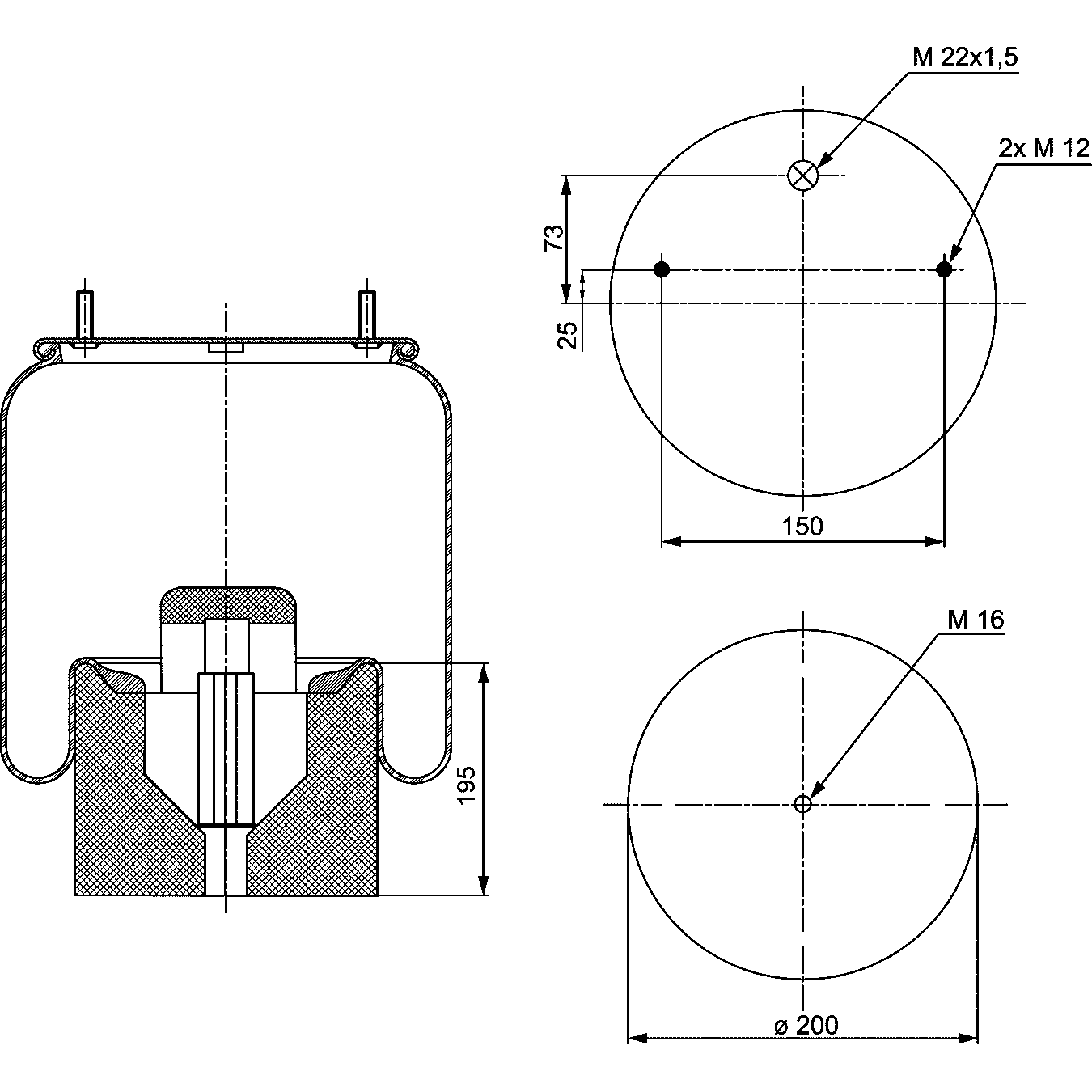 winkler Shop - Luftfeder, Rollbalg, komplett