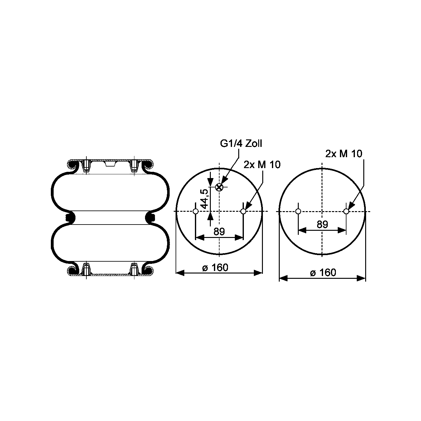 winkler Shop - Luftfeder, Faltenbalg, komplett